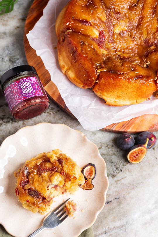 Chili Fig and Pecan Sticky Buns