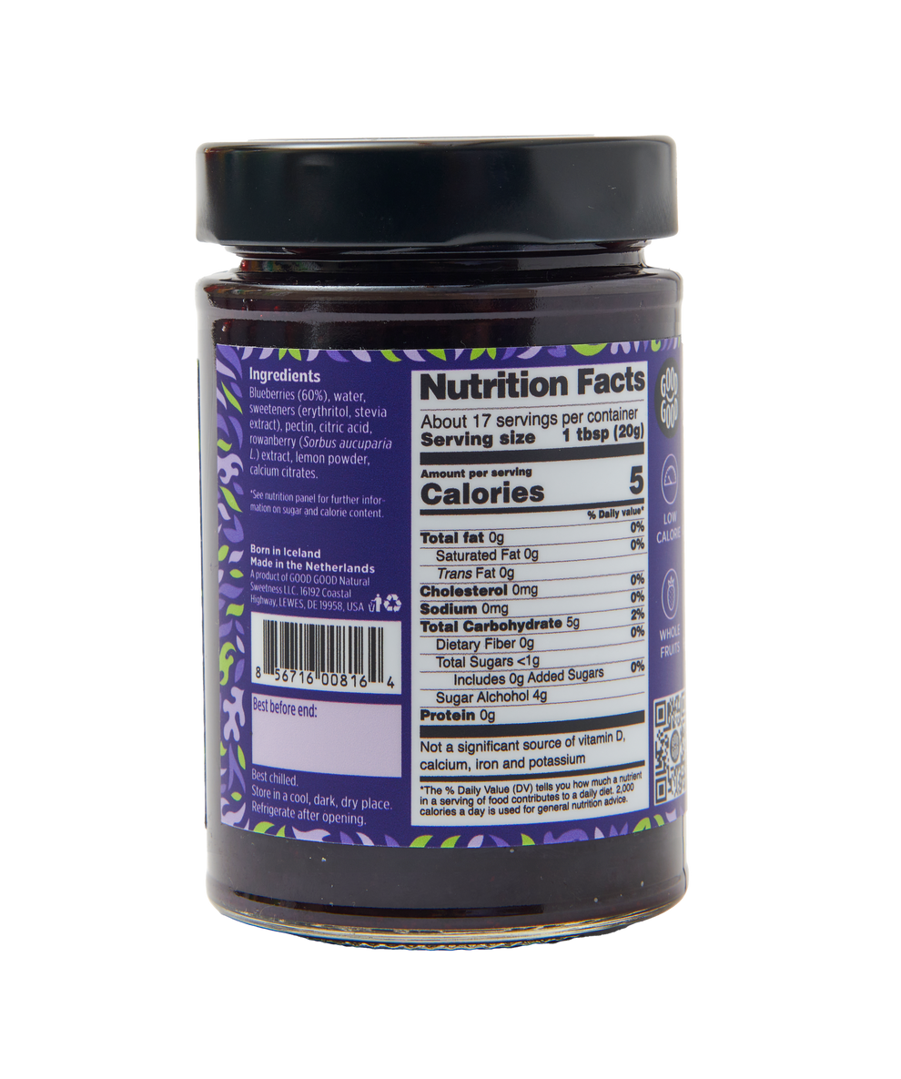 GOOD GOOD® - Blueberry Jam (12oz) - No Added Sugar