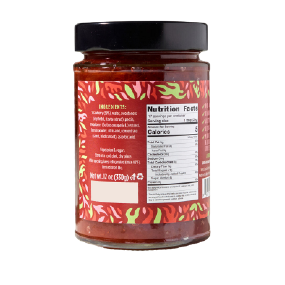 GOOD GOOD® - Strawberry Jam (12oz) - No Added Sugar