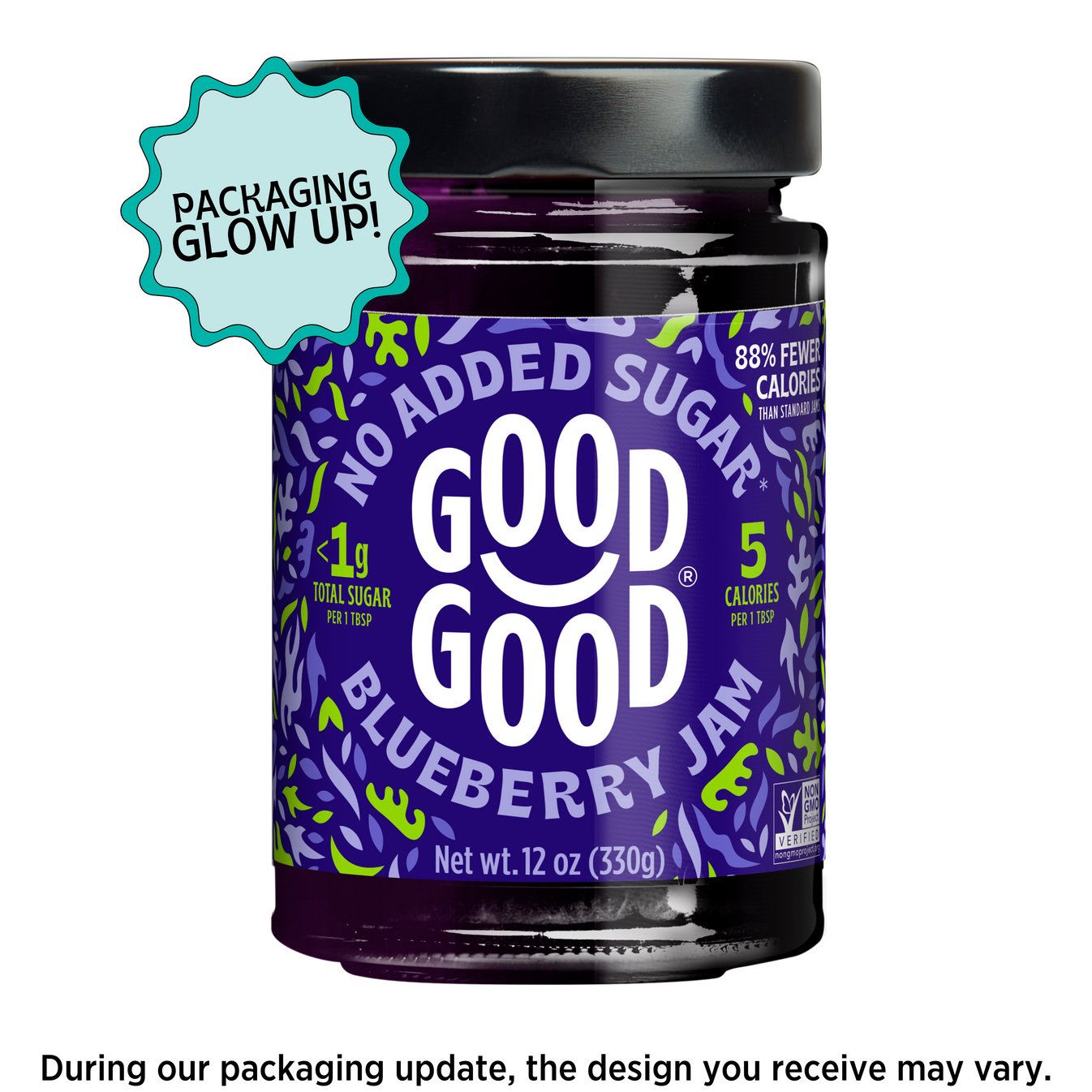 GOOD GOOD® - Blueberry Jam (12oz) - No Added Sugar