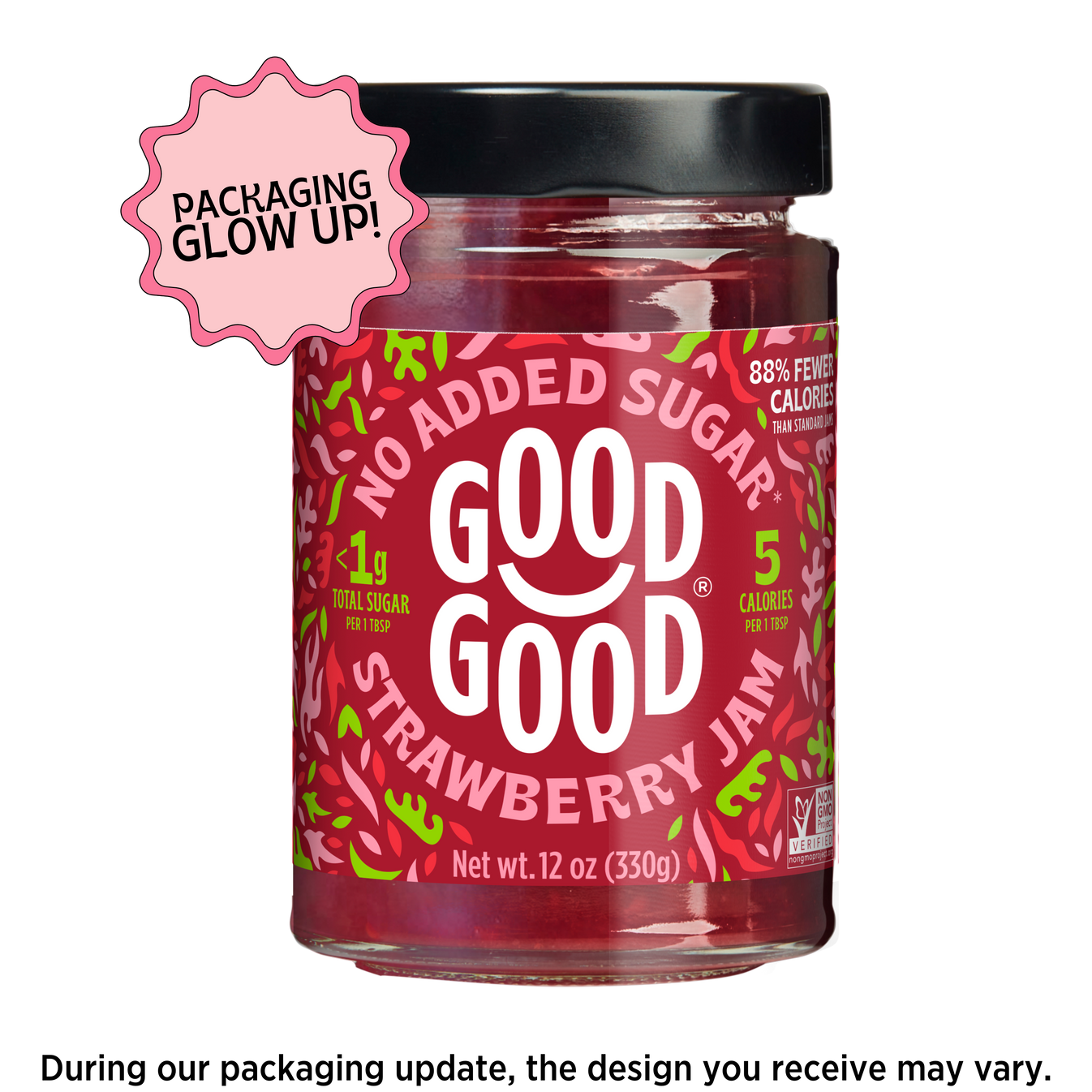 GOOD GOOD® - Strawberry Jam (12oz) - No Added Sugar