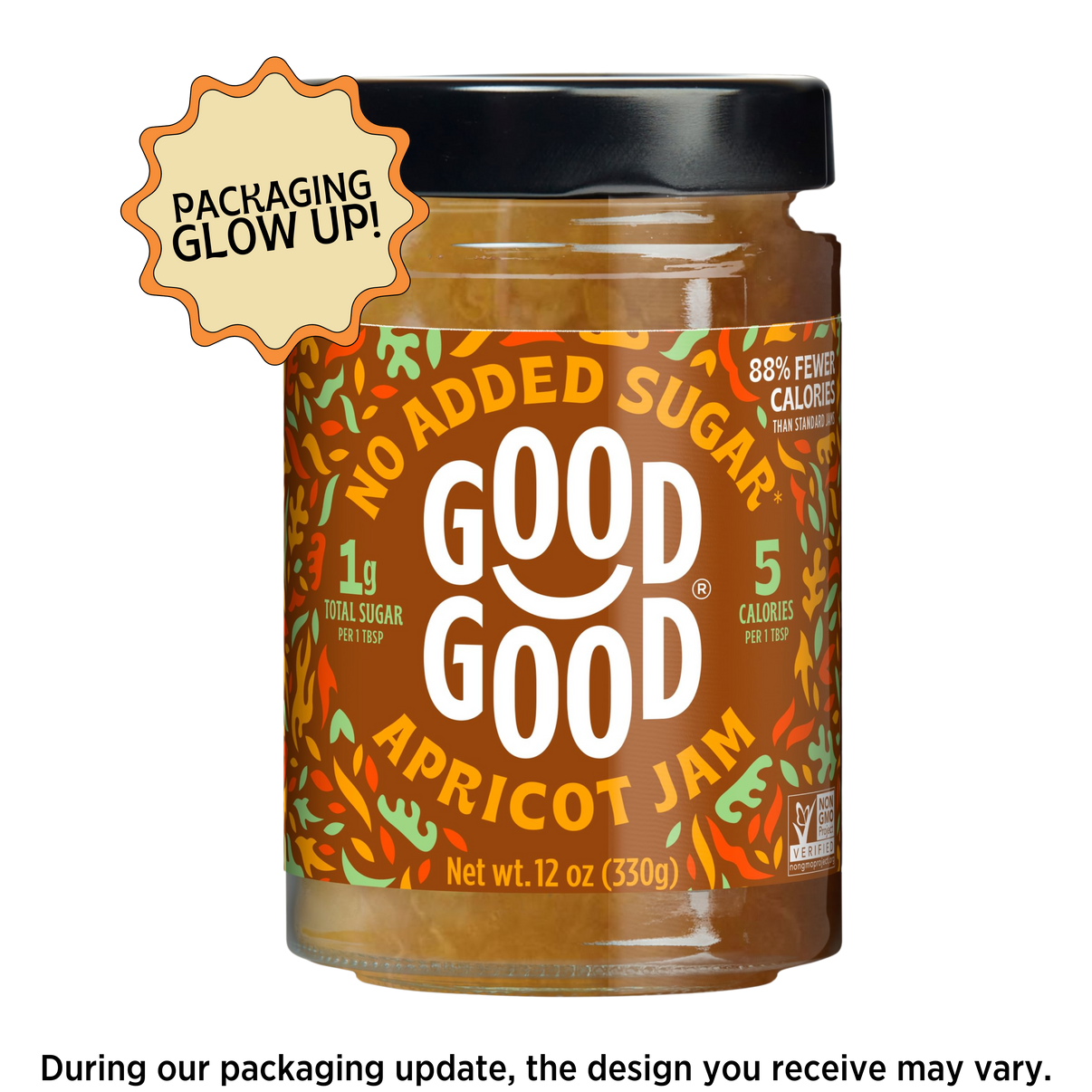 GOOD GOOD® - Apricot Jam (12oz) - No Added Sugar