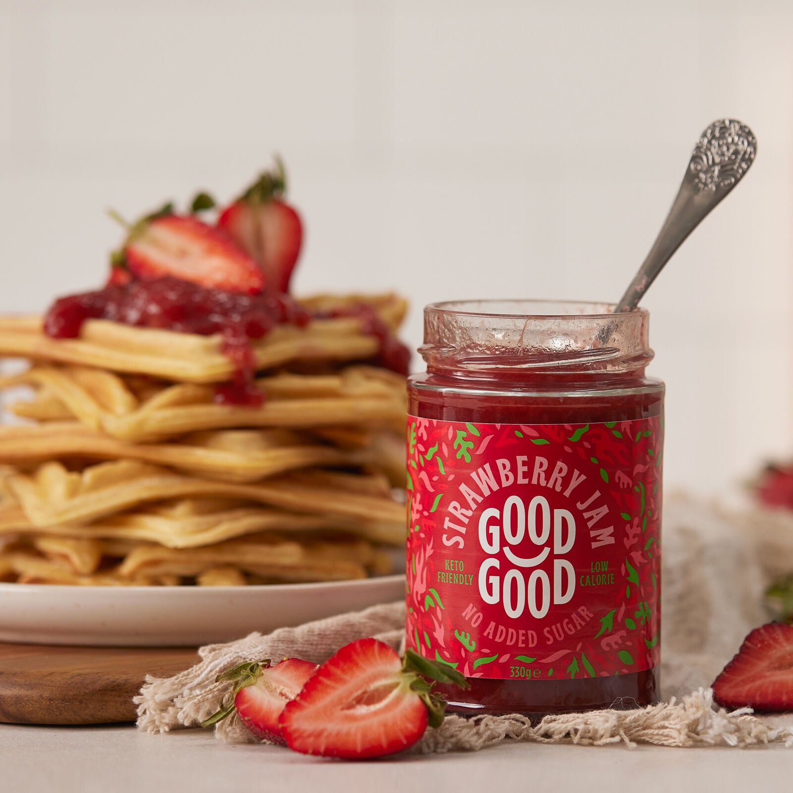 GOOD GOOD® - Strawberry Jam (12oz) - No Added Sugar