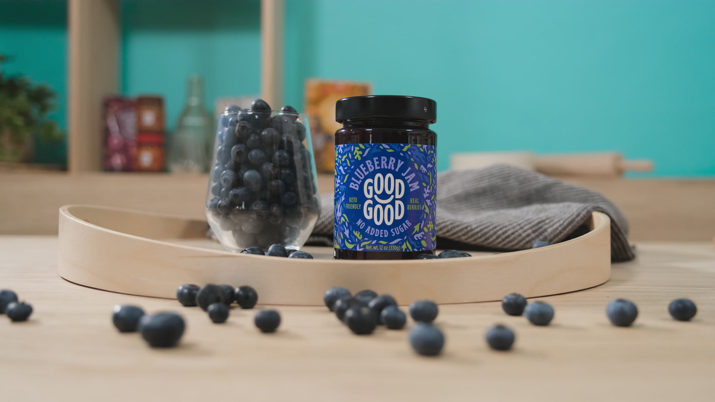 GOOD GOOD® - Blueberry Jam (12oz) - No Added Sugar